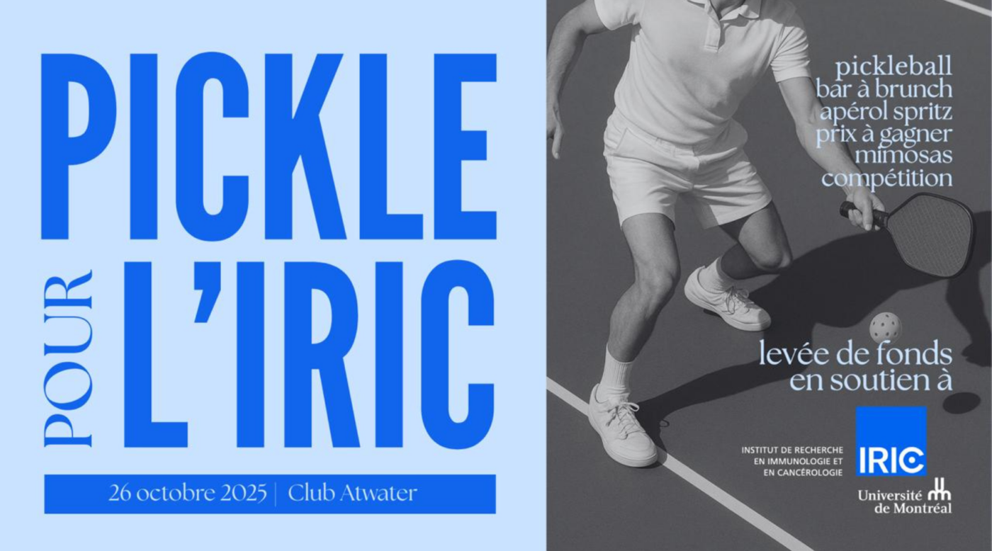 Tournoi de pickleball pour l’IRIC : Soyez des nôtres! | IRIC – Institut de recherche en ...